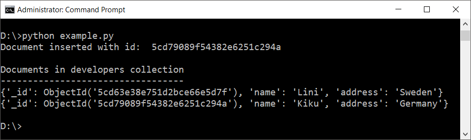How To Insert Document Into MongoDB Python Examples