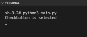 Tkinter Checkbutton – On change event - Python Examples