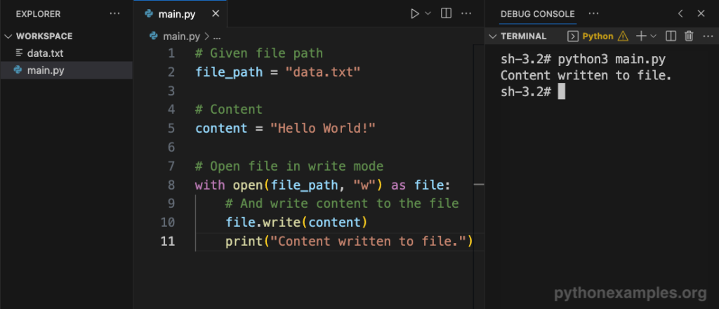 Python Open File In Write Mode